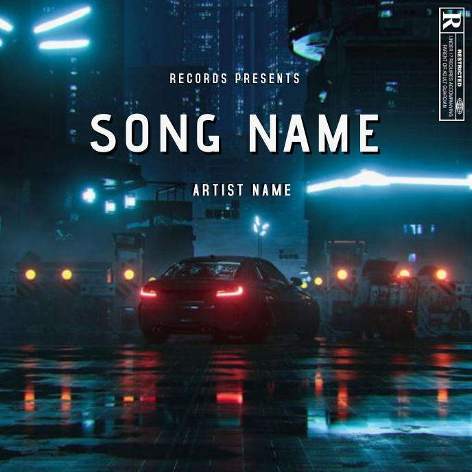 Pochette d'album Template | PosterMyWall