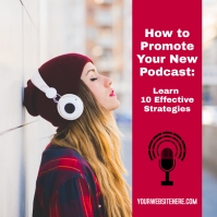 podcast announcement template | PosterMyWall