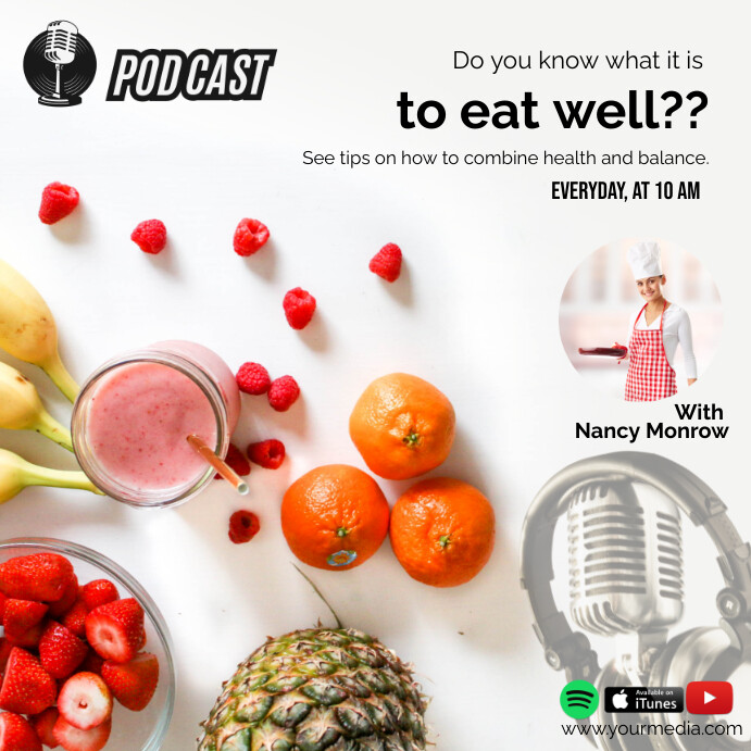 Copy of podcast chef | PosterMyWall