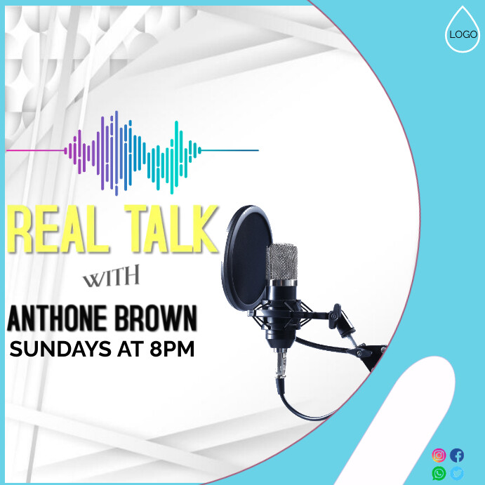 Podcast cover Page Template | PosterMyWall