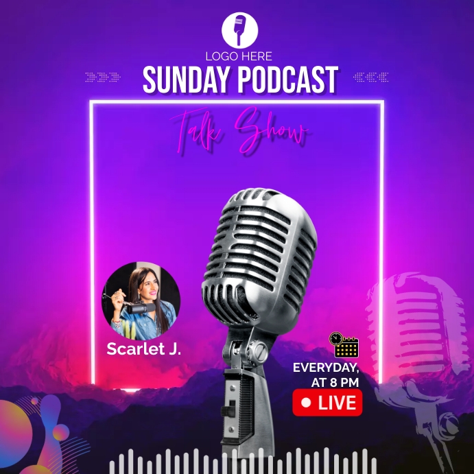 podcast Template | PosterMyWall