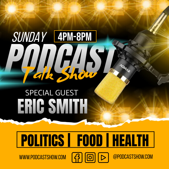 podcast Template | PosterMyWall