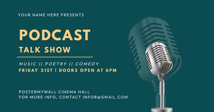 Podcast Template | PosterMyWall