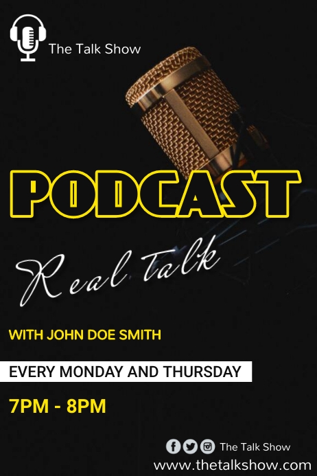 Podcast Template | PosterMyWall