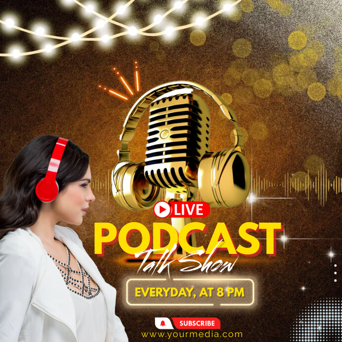 Podcast Template | PosterMyWall