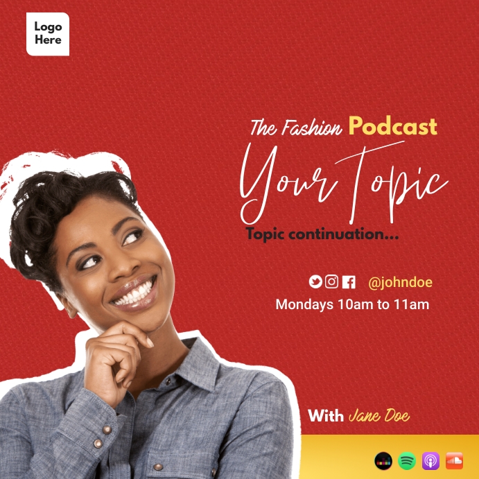 Podcast Template | PosterMyWall