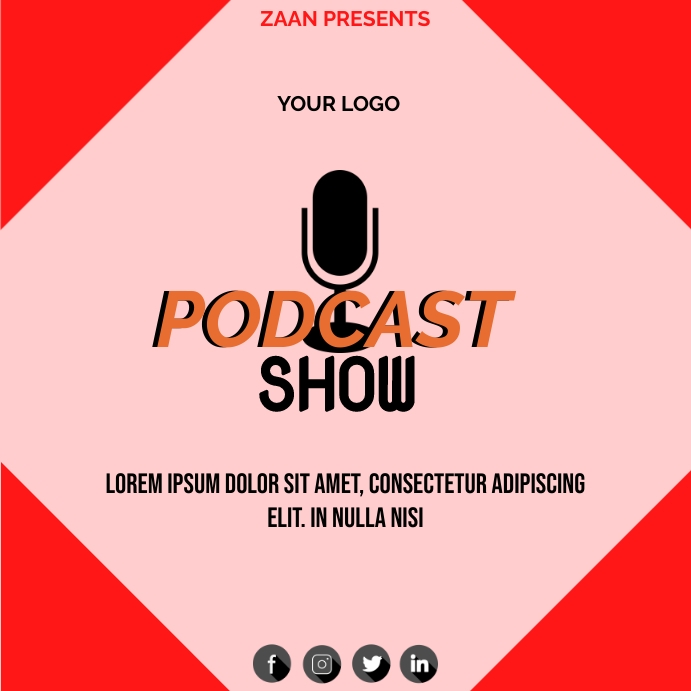 PODCAST Template | PosterMyWall