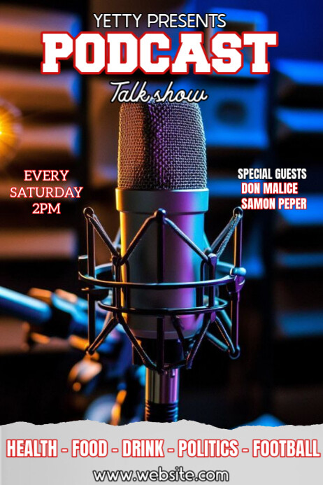 Podcast Template | PosterMyWall