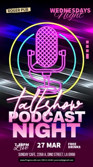 Podcast Event Template | PosterMyWall