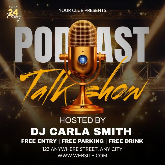 Podcast Event Template | PosterMyWall