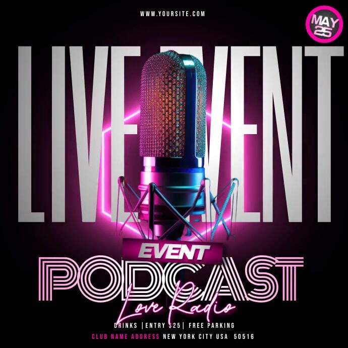 Podcast Event Template | PosterMyWall