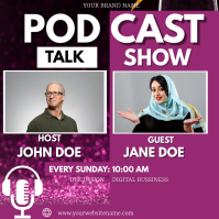 Podcast flyer Template | PosterMyWall