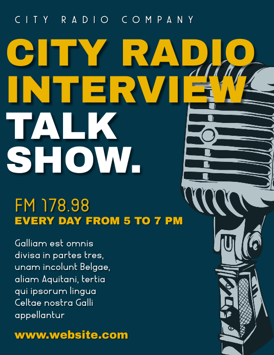 podcast flyer design template | PosterMyWall