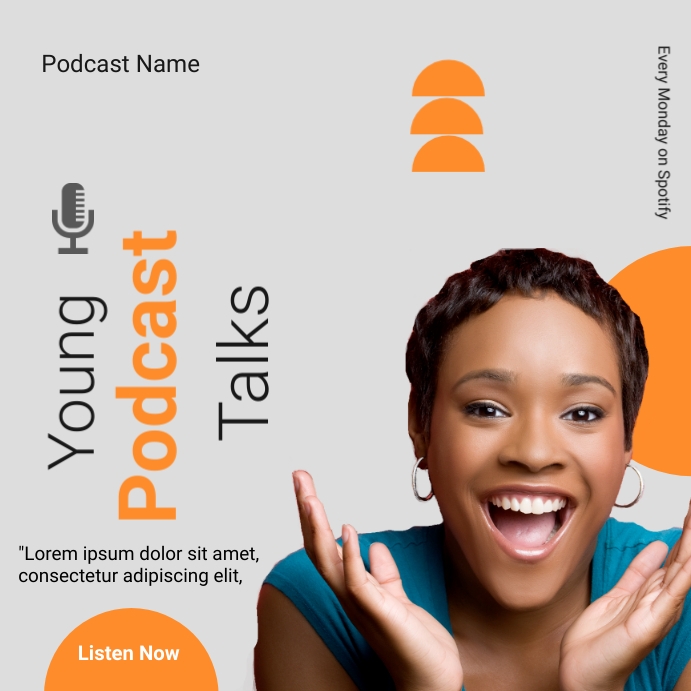 podcast flyer Template | PosterMyWall