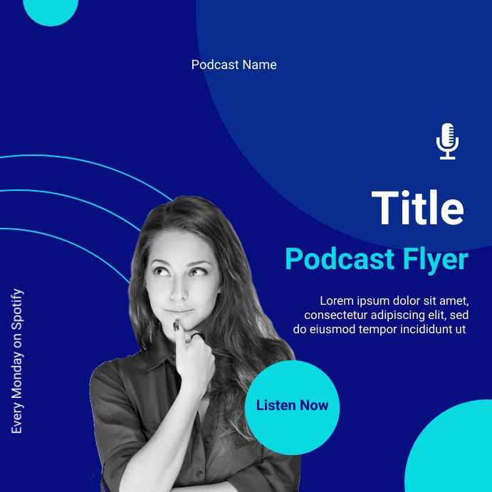 podcast flyer Template | PosterMyWall