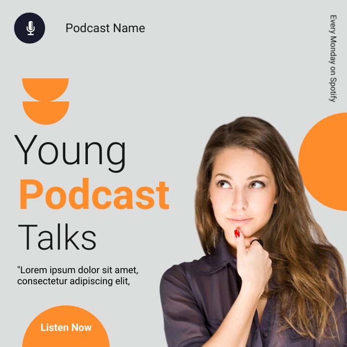 podcast flyer Template | PosterMyWall