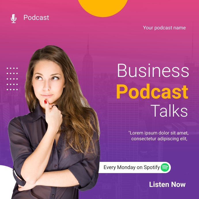 podcast flyer Template | PosterMyWall