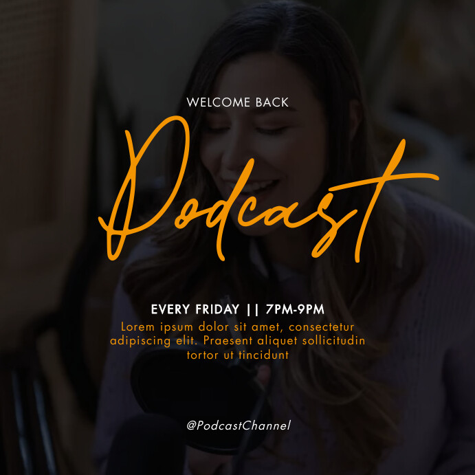 Podcast flyers Template | PosterMyWall