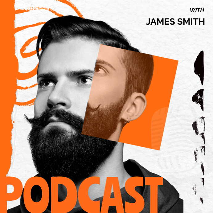 podcast man Template | PosterMyWall