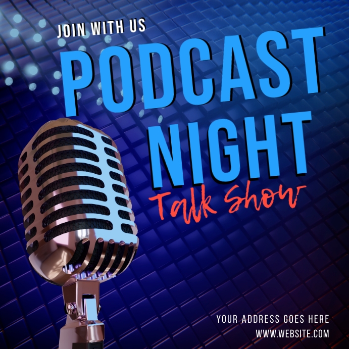 Podcast Night Template | PosterMyWall