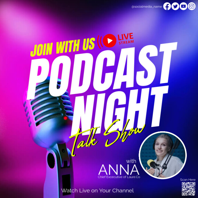 Copy of PODCAST NIGHT | PosterMyWall