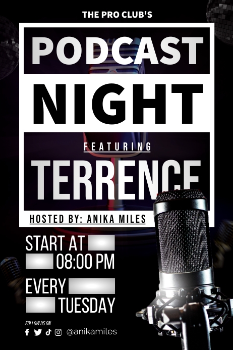 Podcast Night Template | PosterMyWall