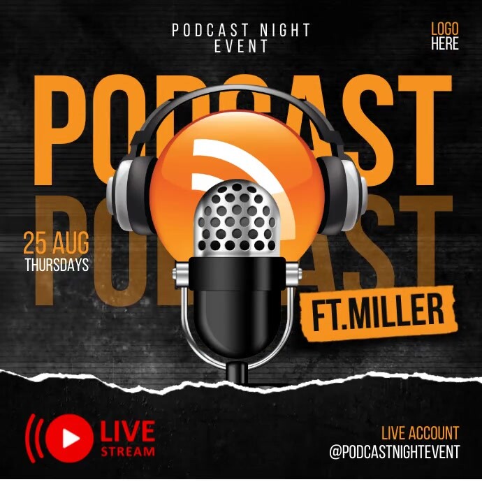 Podcast Night Live Template | PosterMyWall
