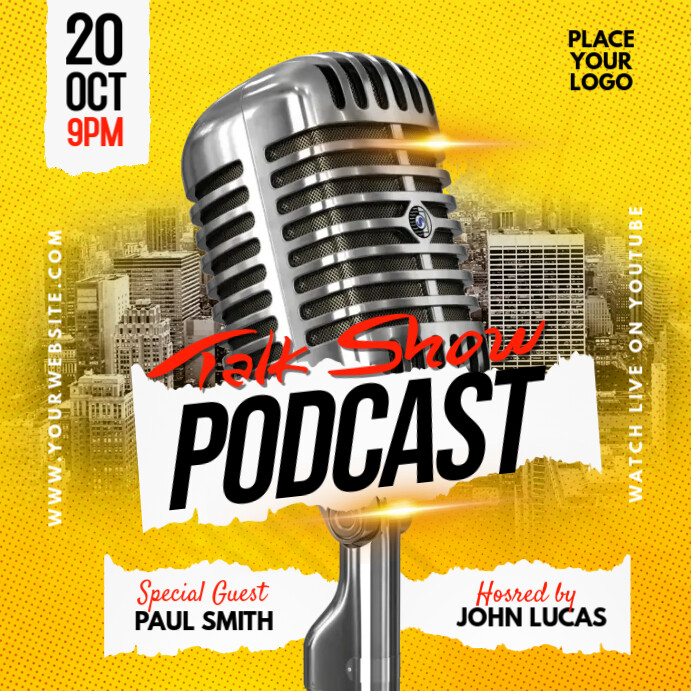 podcast party Template | PosterMyWall