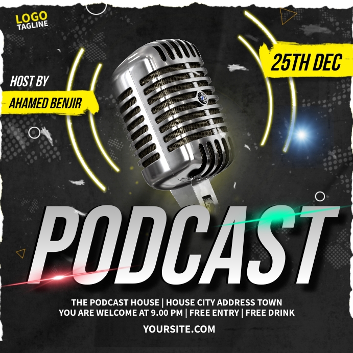 Copy of Podcast Poster | PosterMyWall