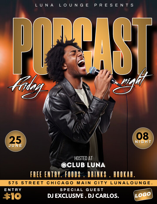 podcast posters Template | PosterMyWall