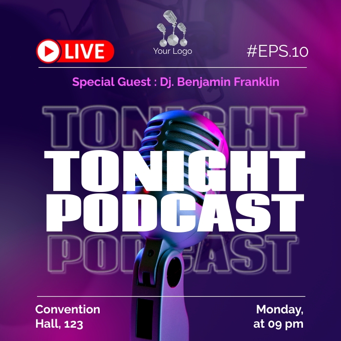Copy of PODCAST RADIO show | PosterMyWall