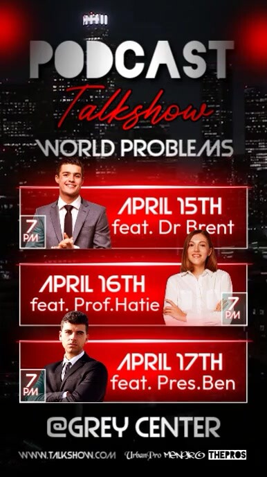 Copy of Podcast Schedule | PosterMyWall