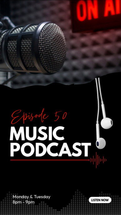 Podcast Talk Template | PosterMyWall