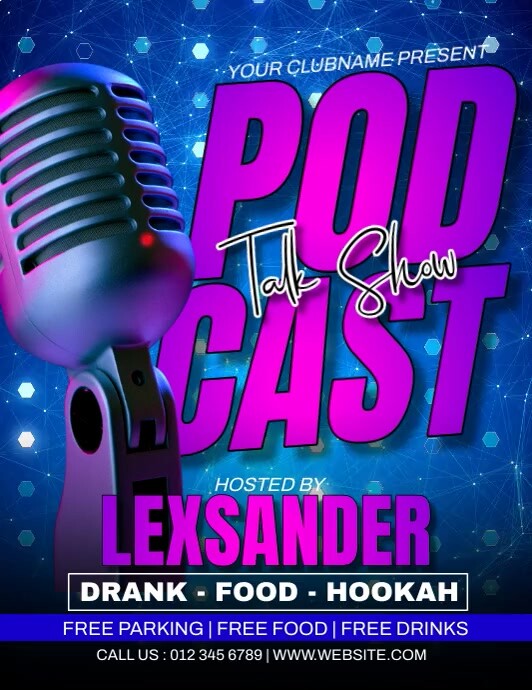 Modèle Podcast Talk Show Ads | PosterMyWall