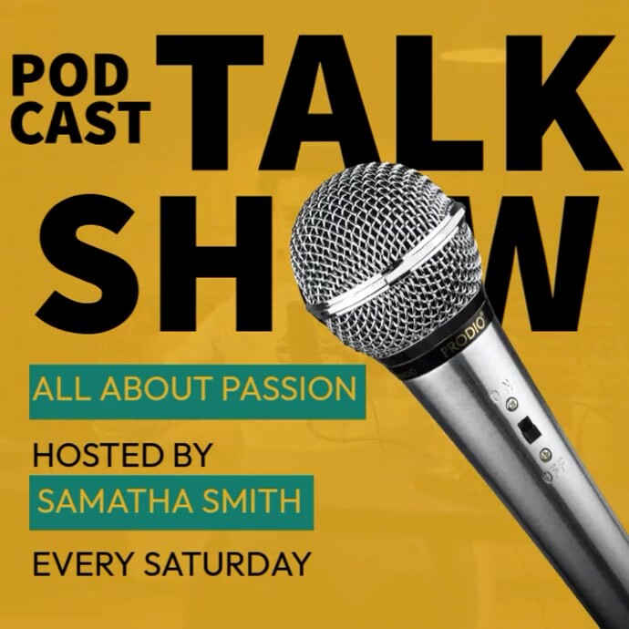 Podcast Talk Show Ads Template | PosterMyWall