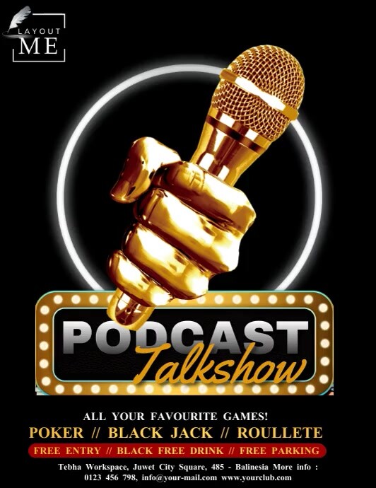 Podcast Talk Show Animation Templat | PosterMyWall