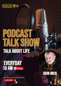 podcast talk show Template | PosterMyWall