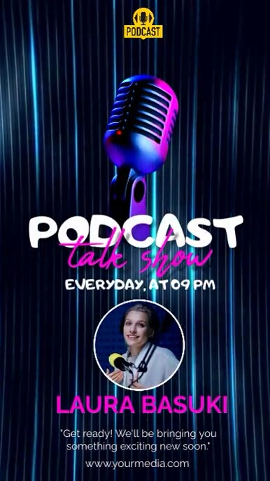 Plantilla de PODCAST TALK SHOW | PosterMyWall