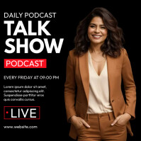 Podcast Talk Show Template | PosterMyWall