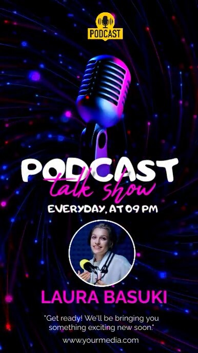 PODCAST TALK SHOW Template | PosterMyWall