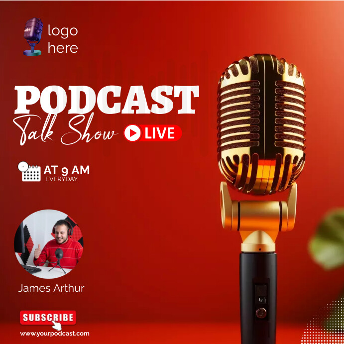 podcast talk show Template | PosterMyWall