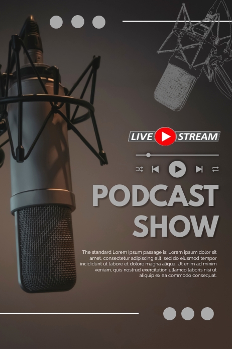 Podcast Talk Show Template | PosterMyWall