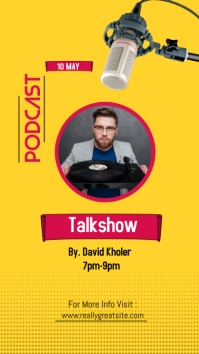 Podcast Talk Template | PosterMyWall