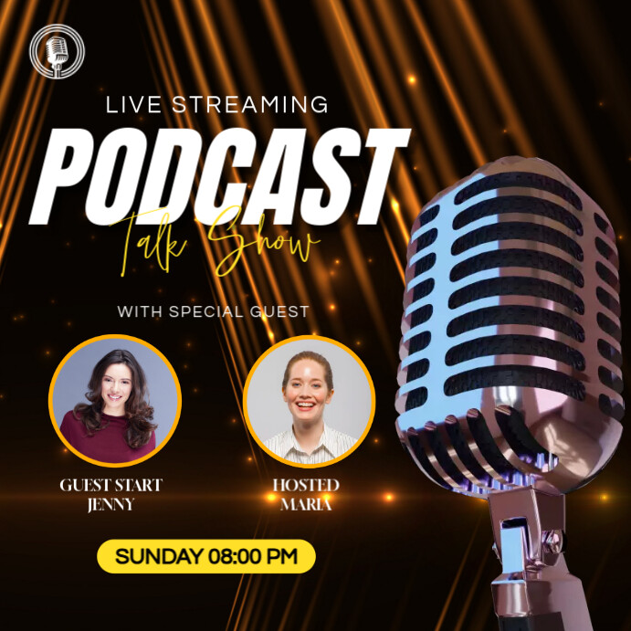 Podcast Talk Show IG Post | PosterMyWall