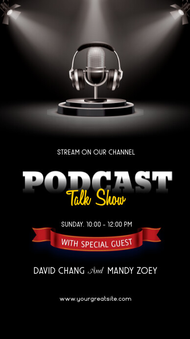 Podcast Talk Show IG Story | PosterMyWall