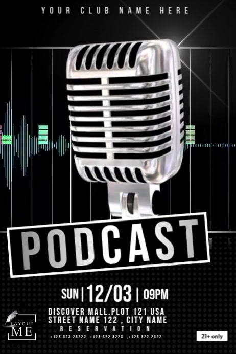 Copy of Podcast Talk Show Video Ads | PosterMyWall