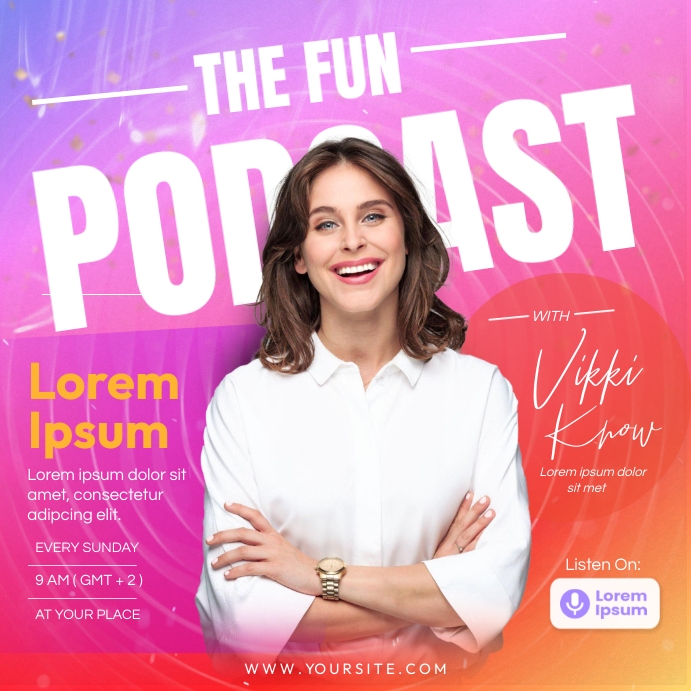 Podcast Talkshow Ads Template | PosterMyWall