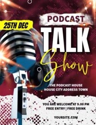 Podcast Talk Show Template | PosterMyWall
