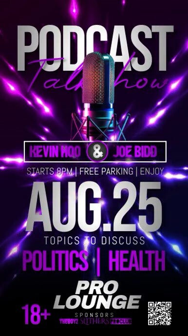 Copy of Podcast Talkshow Night | PosterMyWall