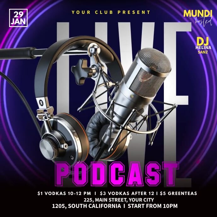 Copy of Podcast Template | PosterMyWall